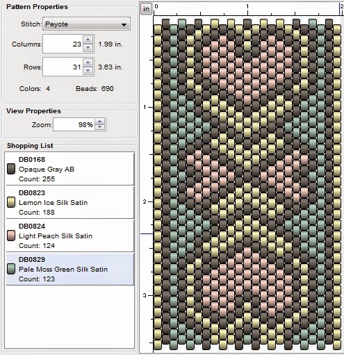 Imaginesque: Beading: Peyote Stitch Pattern 34