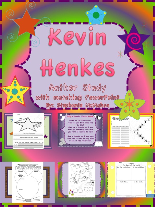 First Grade Fingerprints: Kevin Henkes author study
