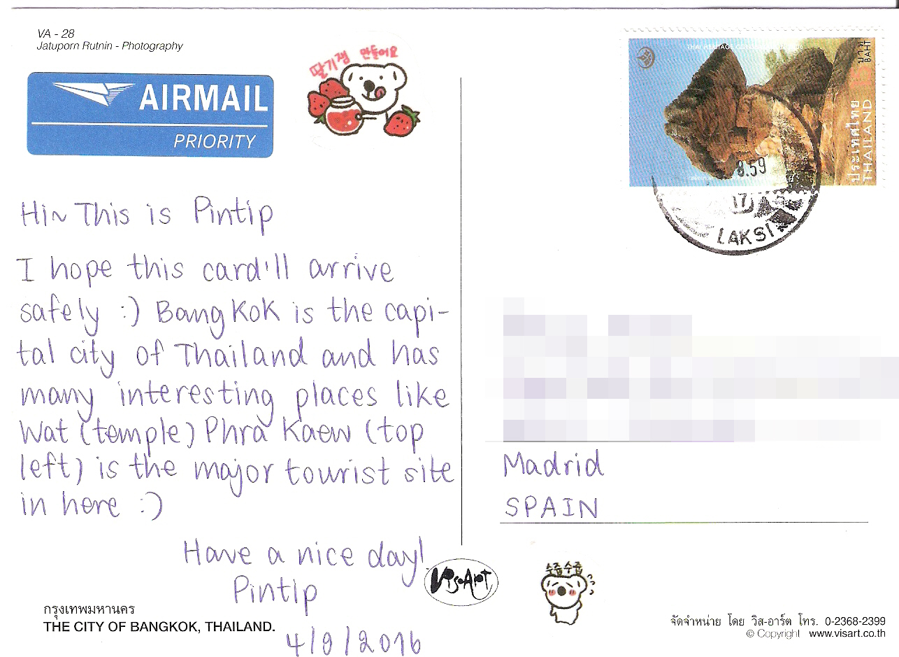 A World of Postcards: Thailand