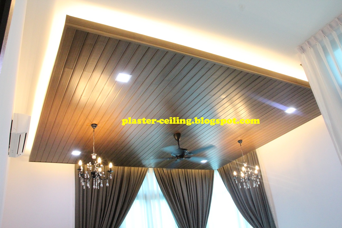 PLASTER CEILING: SILING KAYU