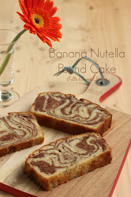 BitterSweetSpicy: Banana Nutella Pound Cake