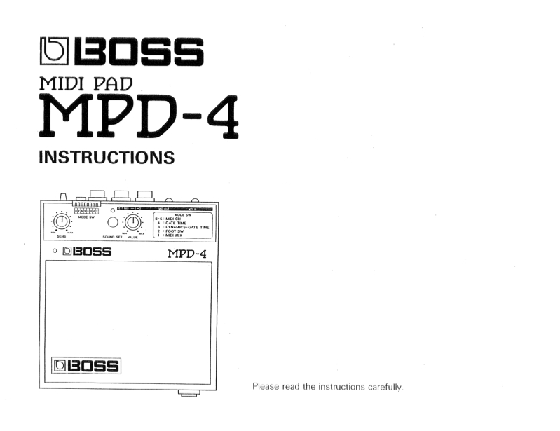 Infrequent Sound [sex.tex] technology: BOSS MPD-4 Midi Controller Pad ...