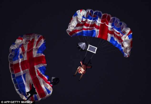 Queen Elizabeth II jumps off the parachute, makes her acting debut as a ...