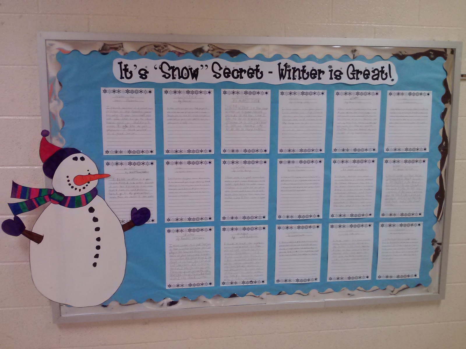 My Other Life in Third Grade: Winter Bulletin Board