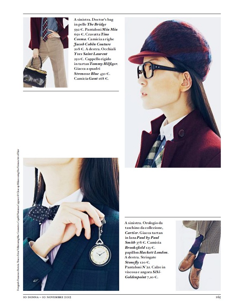 ASIAN MODELS BLOG: EDITORIAL: Ishie Wang in (Italy) Io Donna, November 2012