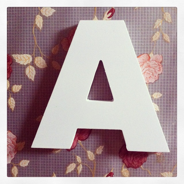 (otra) Letra A de madera decorada. | Manualidades