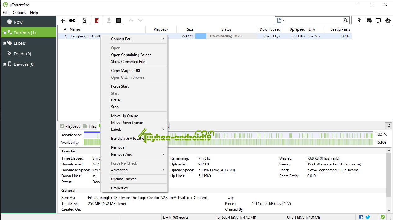 UTorrent Pro 3.6.0.46828 free downloads - kjlkjpos