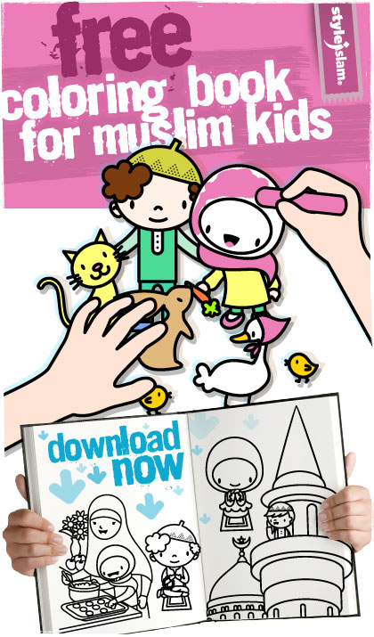 Coloring Book Style Islam (Buku Mewarnai Anak) | Download Ebook Gratis