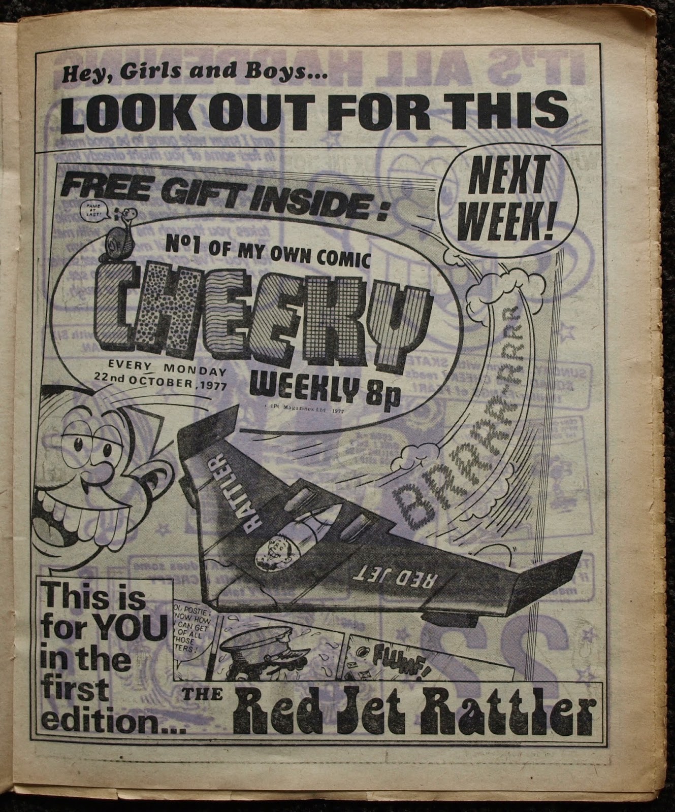 Wacky Comics!: Two Comic Flyers From The 70's