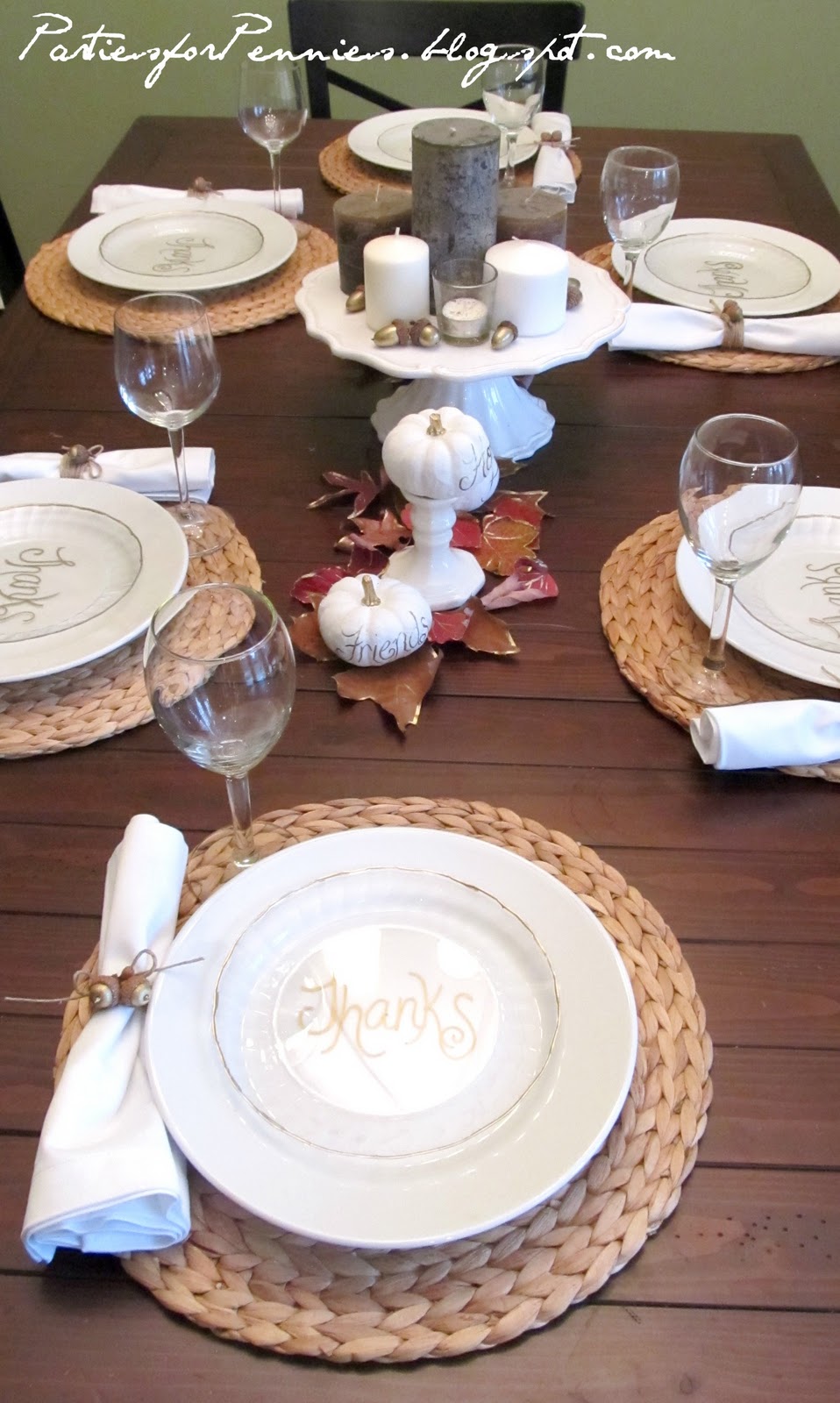 Thanksgiving Table - White House Quality on a Dollar Menu Budget ...