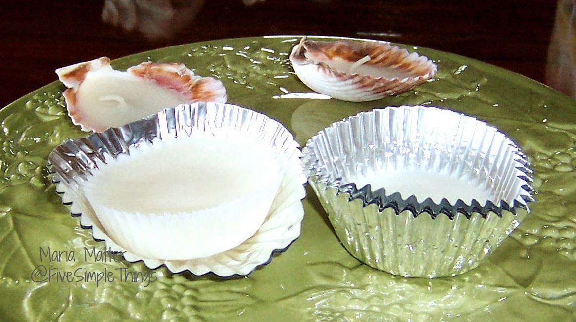 Five Simple Things: Seashell Candles