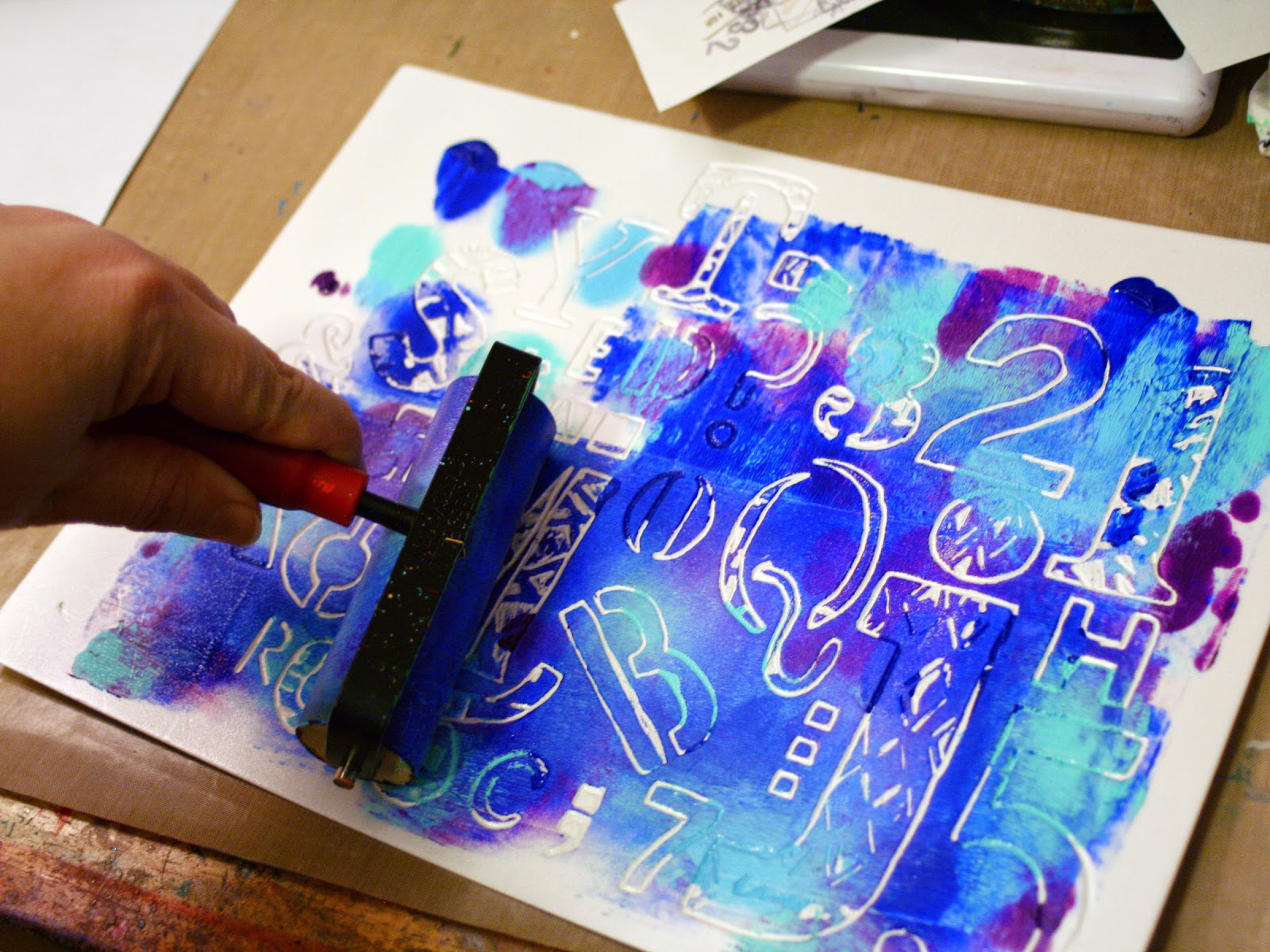 StencilGirl Talk: December StencilClub: Make a Printing Plate!