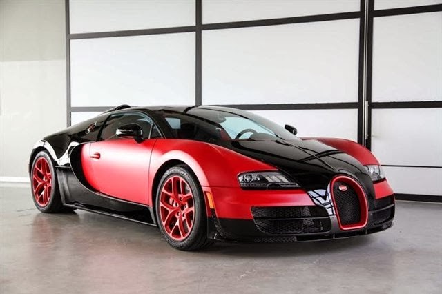 The Gear Shift: Unique Matte Red Bugatti Veyron Grand Sport Vitesse For ...