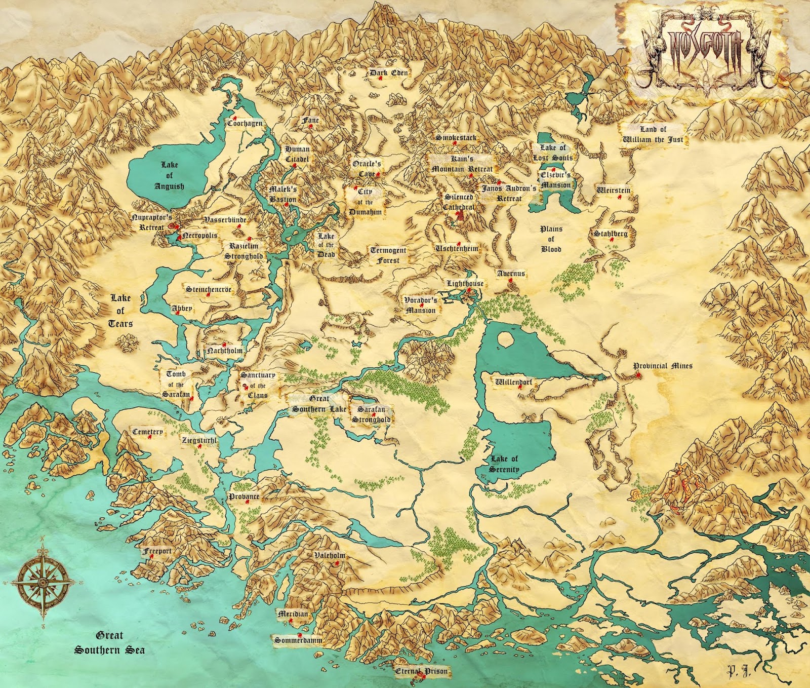 My interpretation of the World Map : r/LegacyOfKain