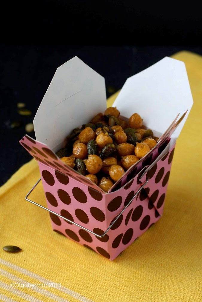 Mango & Tomato: Accidental Snack: Crispy Chickpeas & Pepitas with Za'atar
