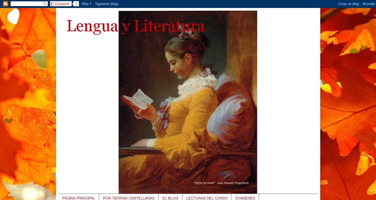 PRÁCTICA V: Blog de Lengua y Literatura.