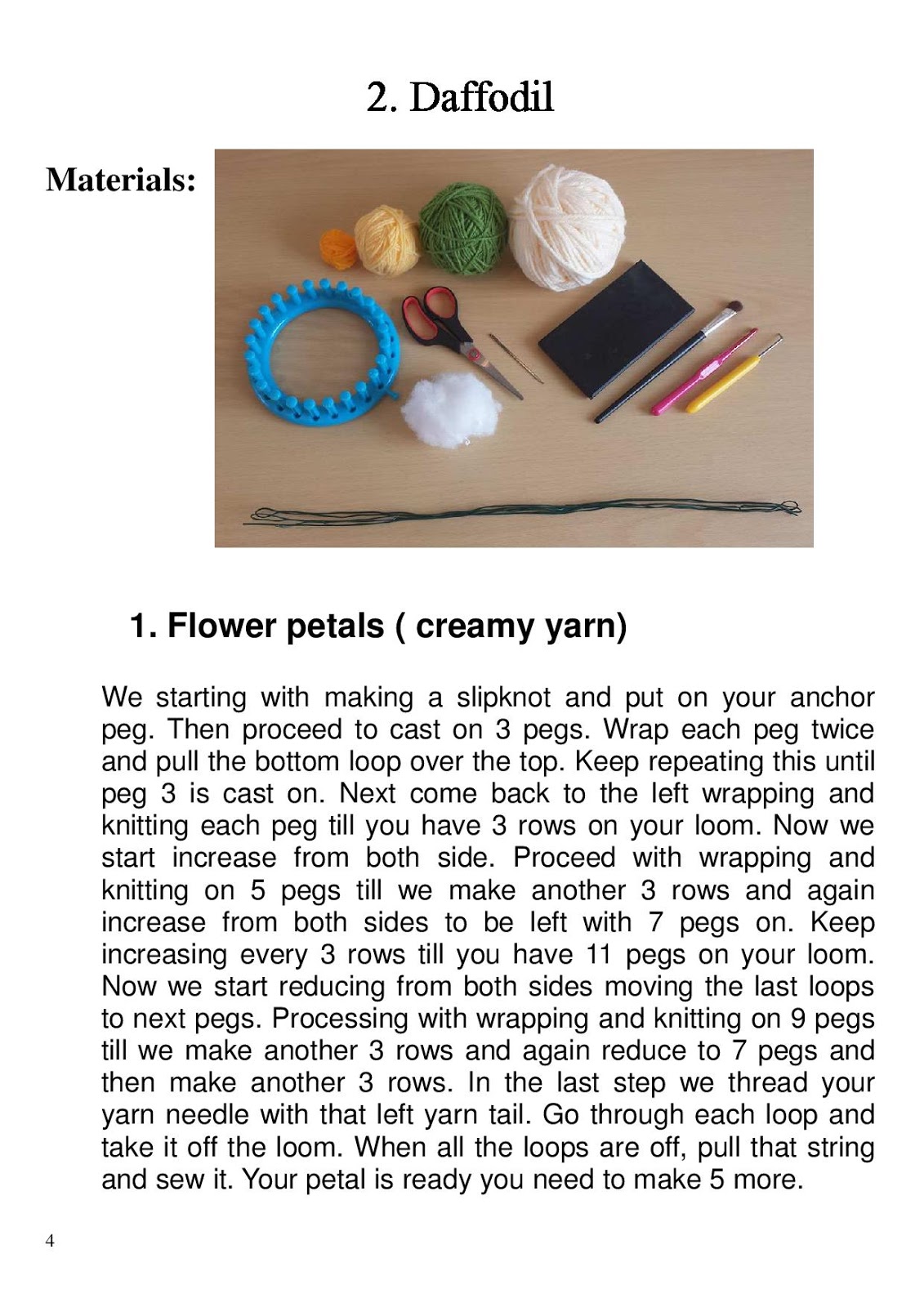 LoomAnek: Daffodil - pattern