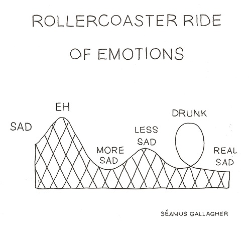 One For The Road: Emotional Roller Coaster Chart