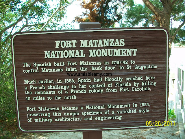 Amiable Amy: First Visit to Fort Matanzas National Monument