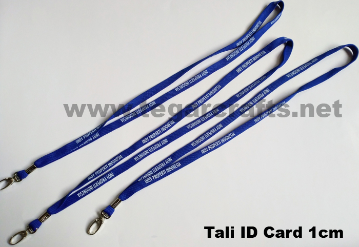 jual tali id card tali lanyard polyester casing id card tali name tag ...