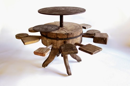 Raw Wooden Furniture Design.