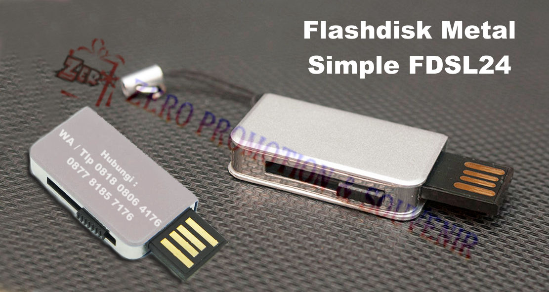 Jual flashdisk metal simple FDSL24 | zeropromosi | souvenir barang ...