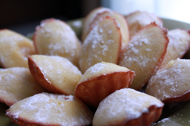 Gingiber: Honey Almond Madeleine Cookies