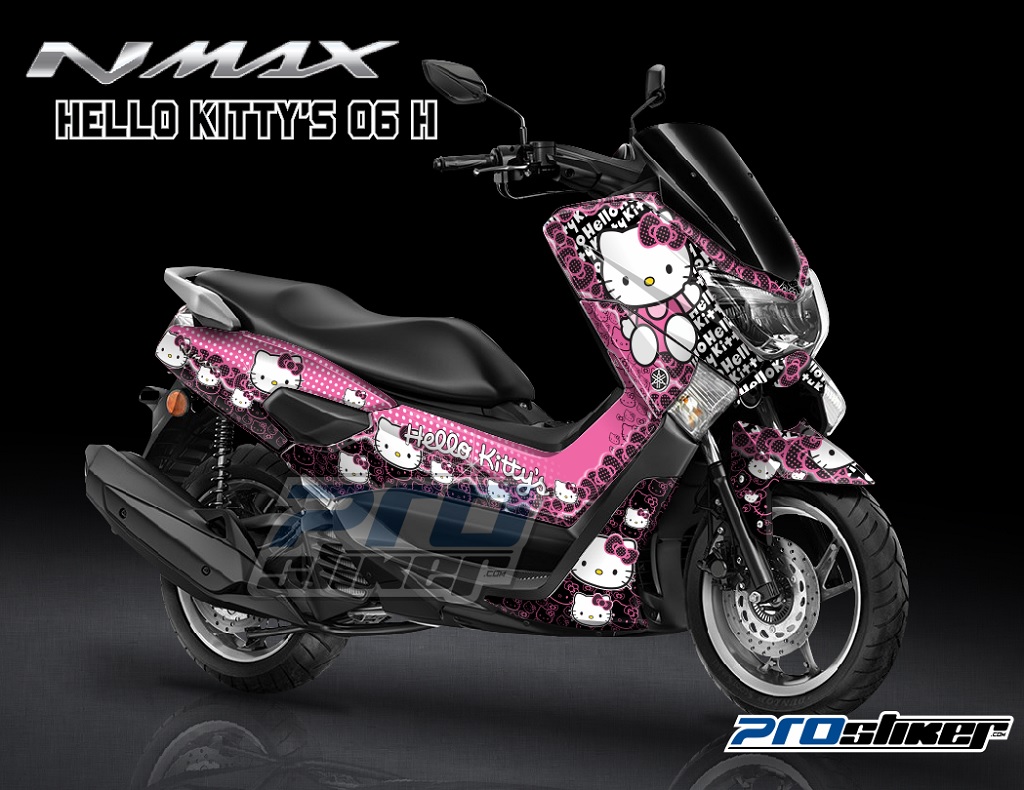 Striping Yamaha Nmax Modifikasi Full Body: Striping Hello Kitty untuk ...