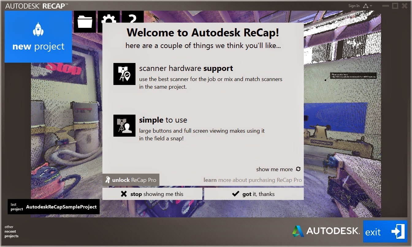 Ideate Solutions: Bringing Back the Welcome Screen in Autodesk Recap ...