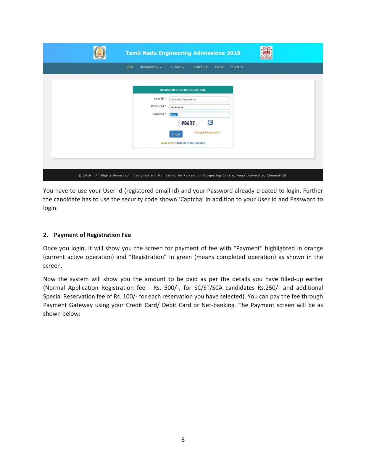 TNEA 2018 - Online Registration - Anna University ~ Vidyarthiplus (V+ ...