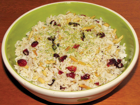 Almond Rice Pilaf Recipe — Dishmaps - Christina Yummy