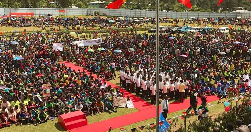 PM O'Neill in Enga for new Enga Provincial Hospital Groundbreaking ...