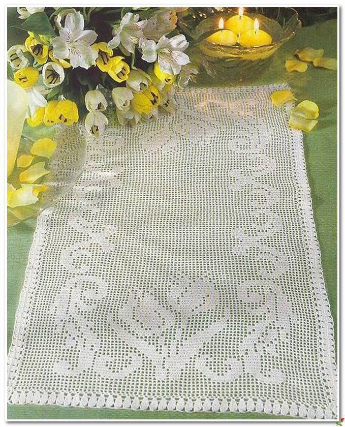 Crochet: Tulip Lace Table Runner