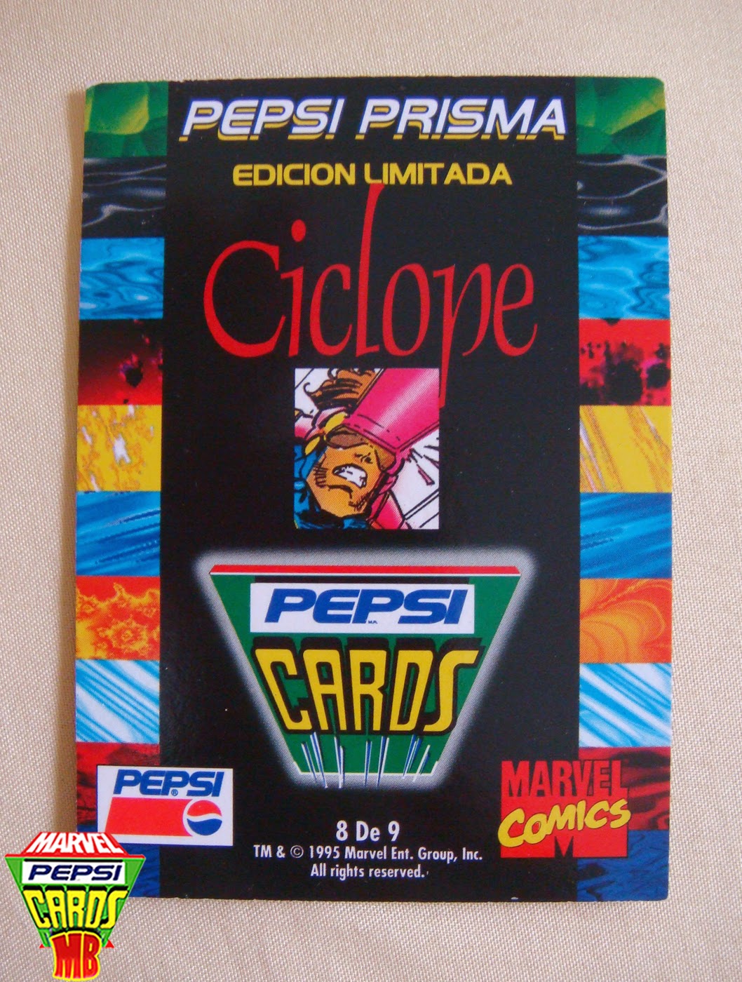 MarvelPepsiCardsMB: Marvel Pepsi Cards - PR - 1995 - Pepsi Prisma ...