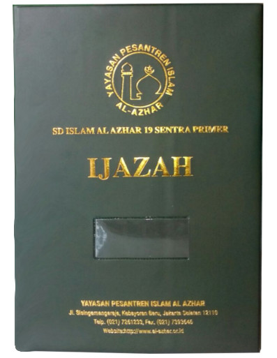 Map Ijazah SD islam Al-Azhar 19 Sentra Primer ~ Map Raport, Map Raport ...