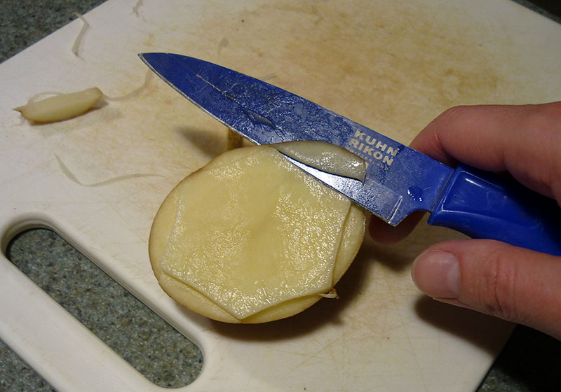 Black and White: Potato Prints