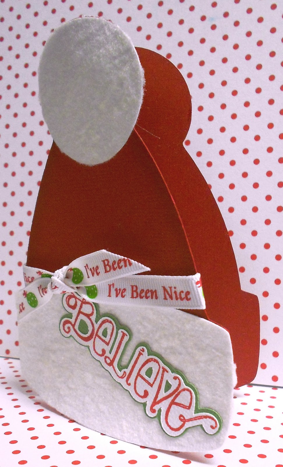 Paper Creations by Kristin: Santa Hat Shaped Card