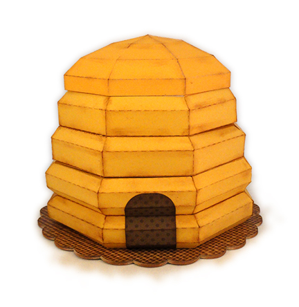 Needles 'n' Knowledge: Beehive 3D Form With Compartment