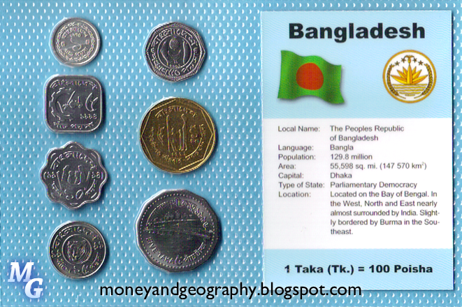 Money & Geography: Bangladesh Coin Set