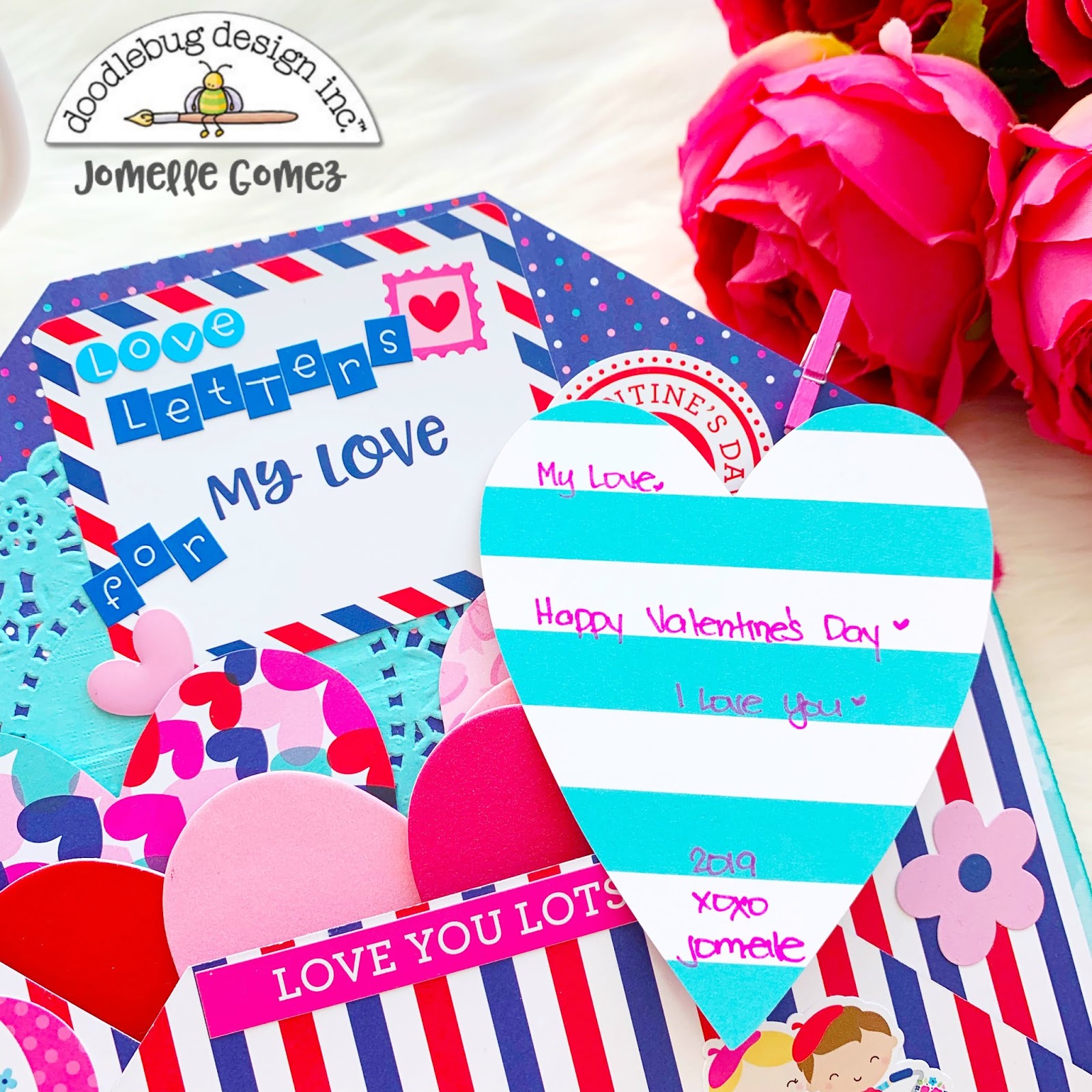Doodlebug Design Inc Blog: FRENCH KISS Love Letters | with Jomelle