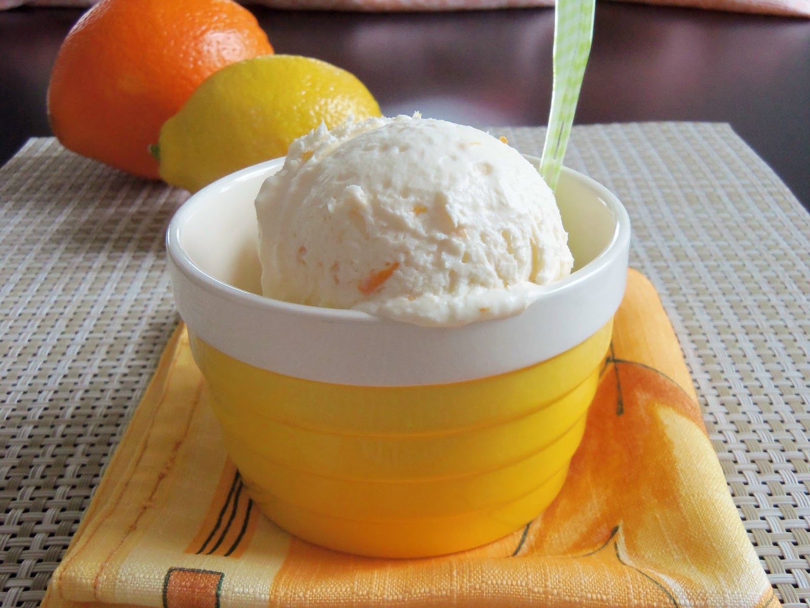 Simply Romanesco: Orange-Lemon Ice Cream
