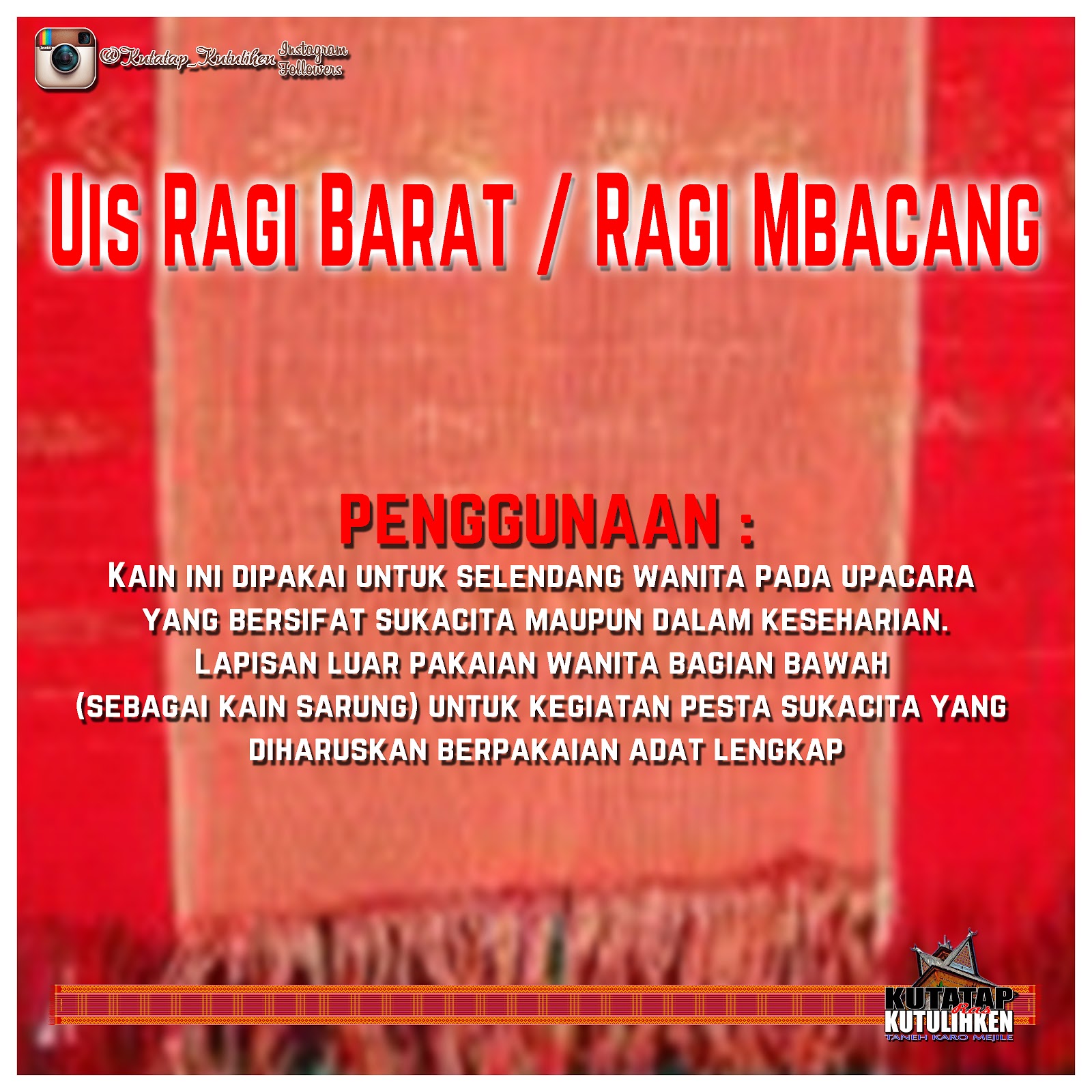 Uis Gara / Uis Adat Karo