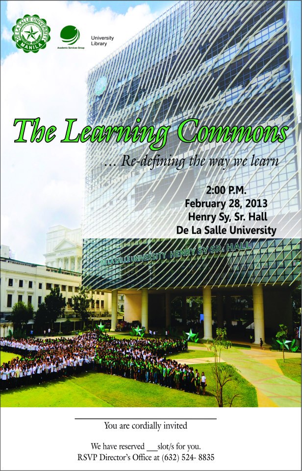 PLAI - Southern Tagalog Region Librarians Council: DLSU Learning Commons