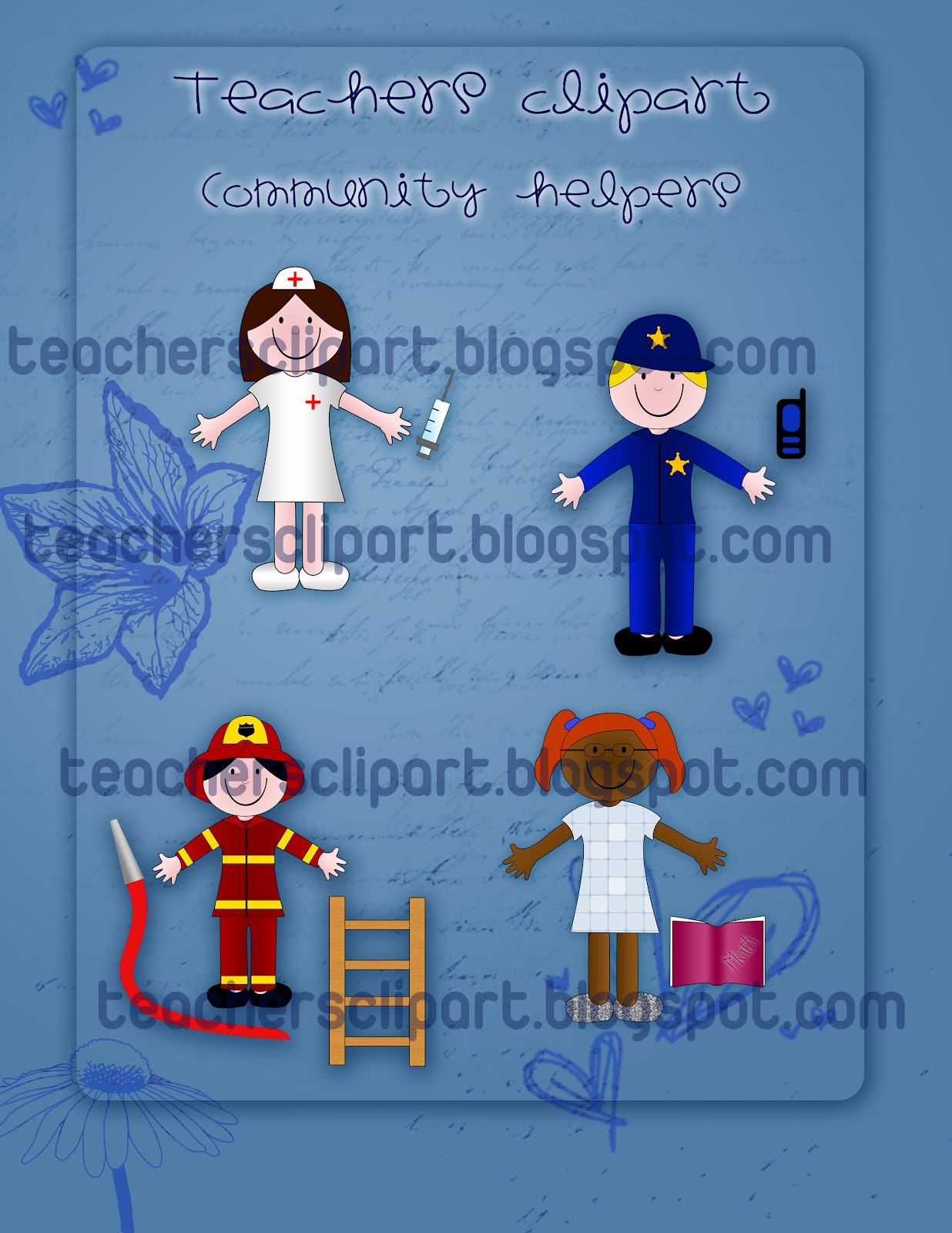 Teacher´s Clipart: Community helpers clipart