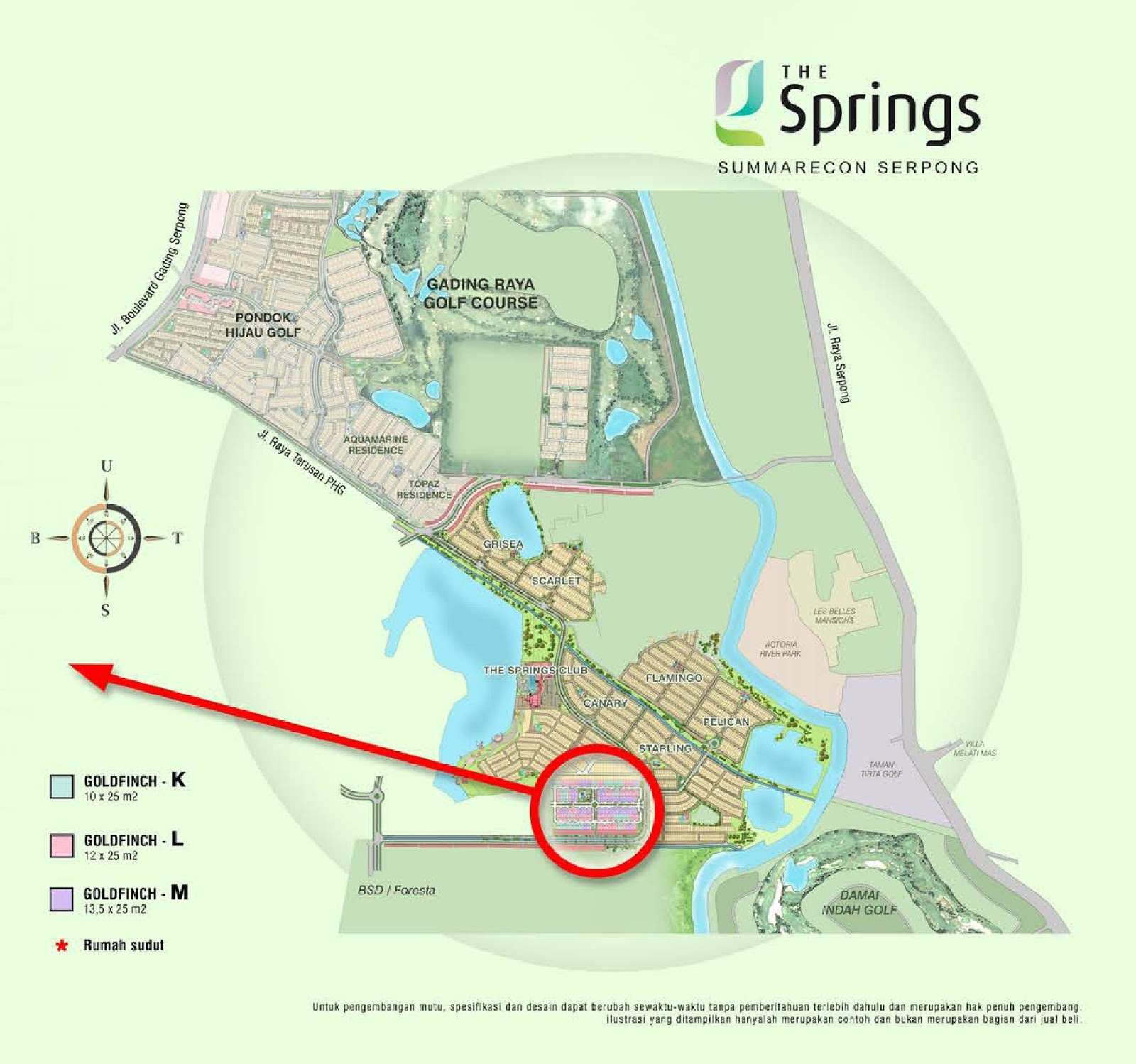 Summarecon Serpong Membuka Penjualan Unit Baru Cluster Goldfinch The ...