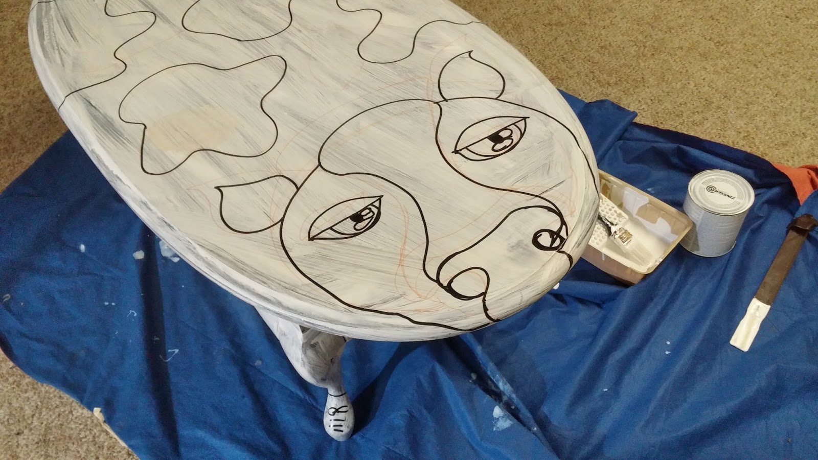 Julie Wohl Creates: Haven't You Always Wanted a Cow Table?