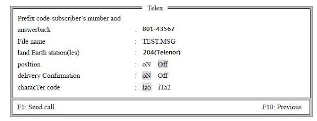 GMDSS(Global Maritime Distress and Safety System): Transmitting TELEX ...