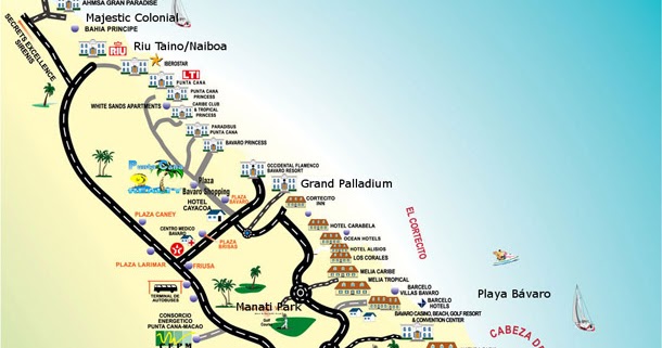 Punta Cana: Mapa de Punta Cana