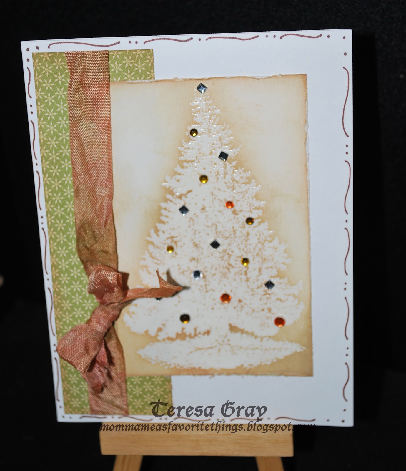 Mommamea's Favorite Things: Christmas Tree Card 1
