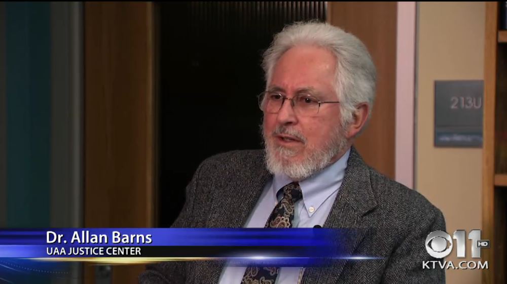 UAA Justice Center: Dr. Barnes interviewed by news media about APD's ...